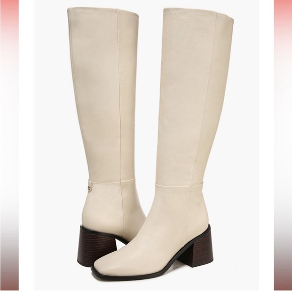 Sam Edelman | Shoes | New Sam Edelman Wade Tall Leather Stacked Block ...